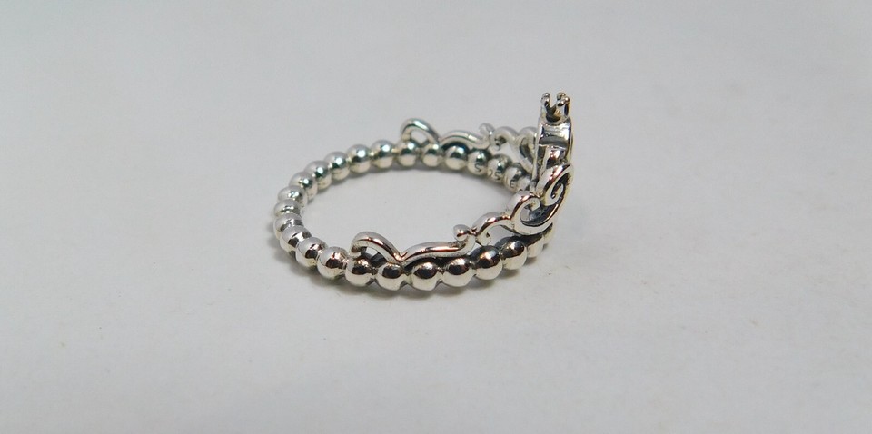 Authentic Pandora Ring, Disney Cinderella Blue Tiara, #199191C01 | eBay