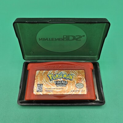 AUTHENTIC TESTED Pokemon Fire Red Gameboy Advance Nintendo Game Boy ...