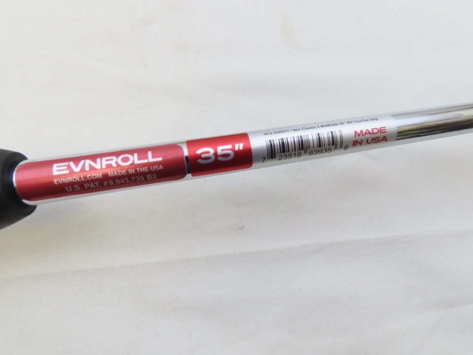 Evnroll Neo Classic ER2 Satin 35" Putter Evnroll Steel Shaft Single Bend + HC | eBay