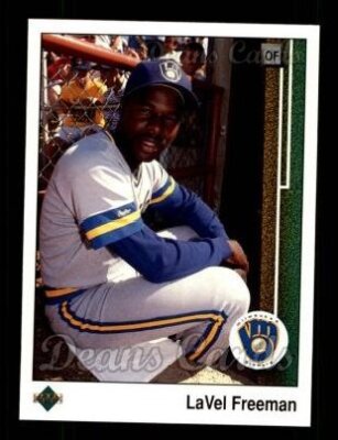 1989 Upper Deck #788 LaVel Freeman Brewers 8 - NM/MT | eBay