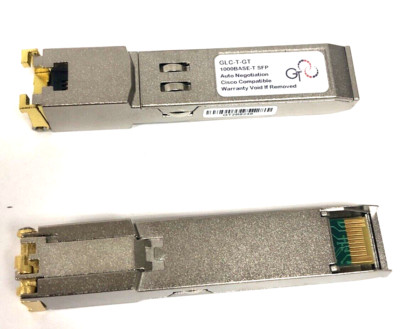 2 Pack For Cisco GigaTech GLC-T 1000Base-T SFP Transceiver Module RJ-45 ...