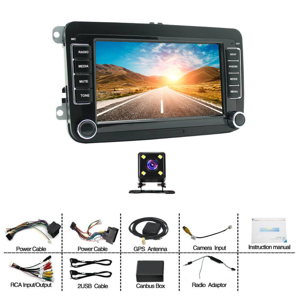 7" ANDROID 13 CARPLAY FOR VW GOLF MK5 MK6 CADDY JETTA 32GB CAR STEREO ...