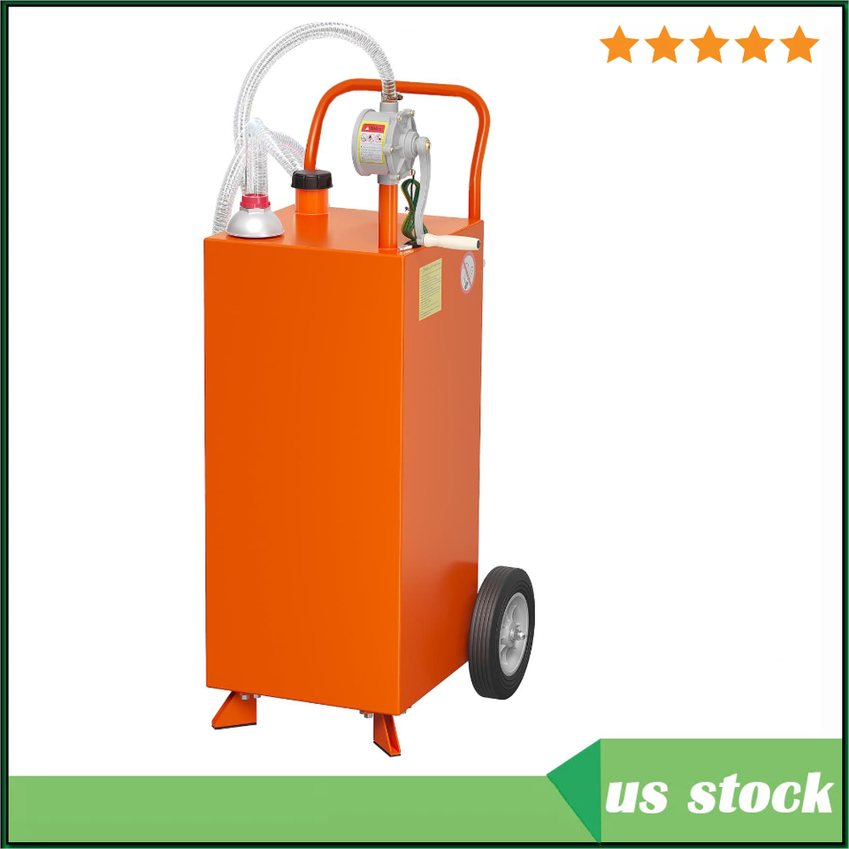 30 Gallon Car Gas Caddy Fuel Diesel Oil Transfer Tank Storage Caddy ...