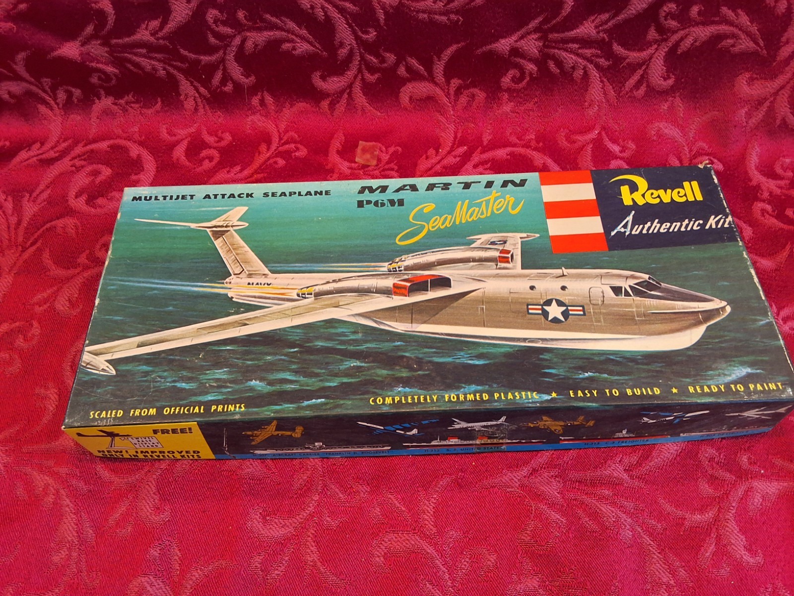 Vintage Revell Martin P6M Seamaster Multi Attack Seaplane Model Kit # ...