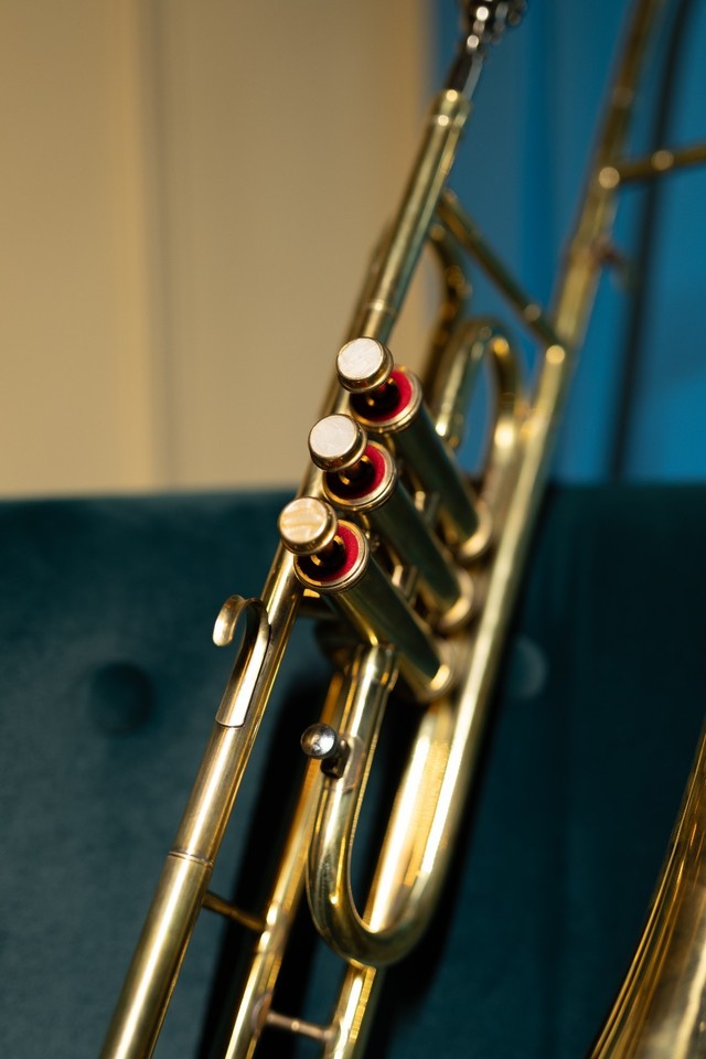 Bb, Valve Trombone (gold) Musical Instrument Learning TRUMBONE WITH ...