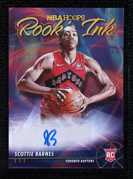 2021-22 Panini NBA Hoops - Rookie Ink Hyper Gold #RI-SB Scottie Barnes ...