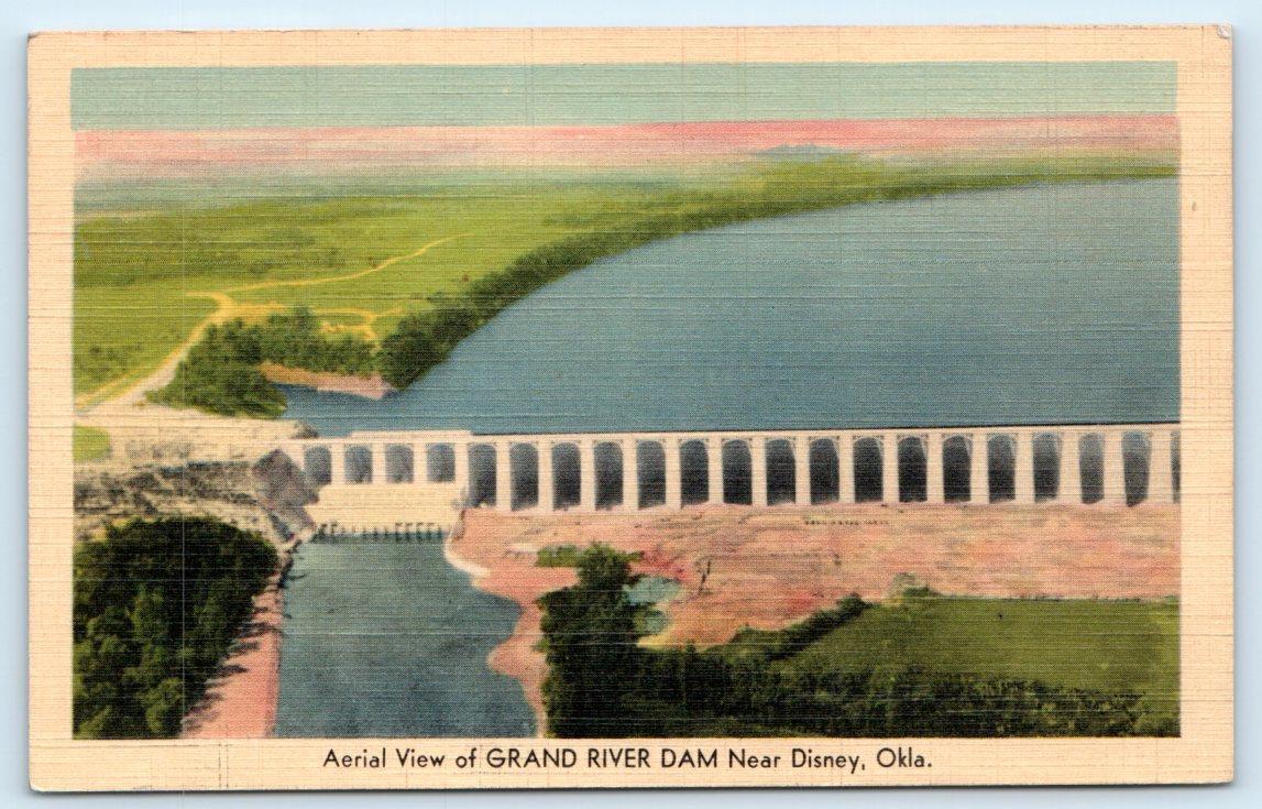 DISNEY, OK Oklahoma~ Aerial View of GRAND RIVER DAM c1940s Mayes County ...