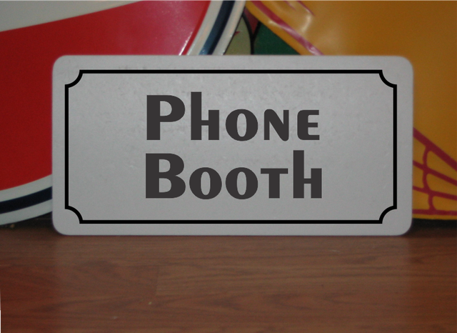Phone Booth Metal Sign | eBay