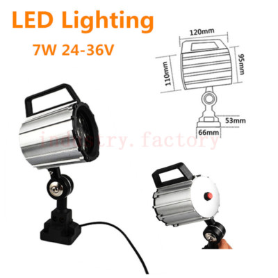7W 110V-220V CNC Machine LED Lamp Working Spot Light Flexible 280mm ...
