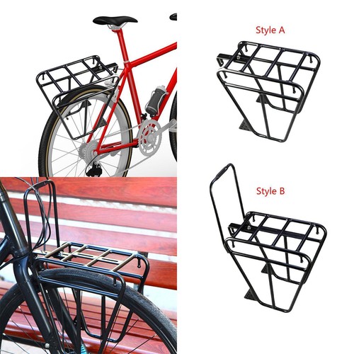 Bike Front Rack Carrier Bicycle Front Rack Cargo Pannier Bag Luggage ...