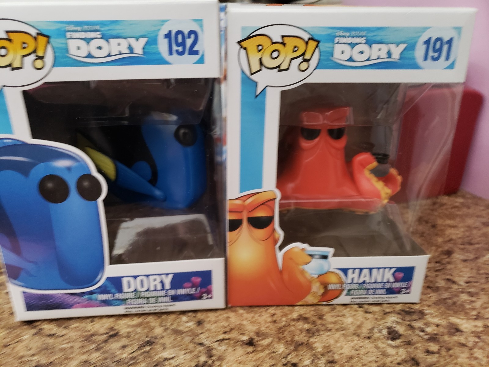 Funko Pop Disney Finding Dory, Dory and Hank POP Vinyl 192 Rare New HTF ...