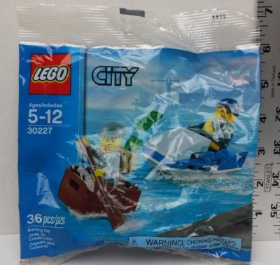 Lego City 30227 Police Watercraft Robber Chase 2 Minifigure Set New ...