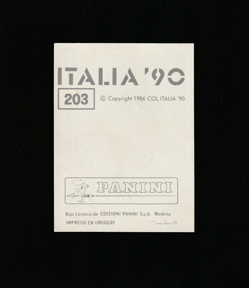 Panini Brazil Captain DUNGA Italy 90 album ROOKIE card #203 MINT COCA ...