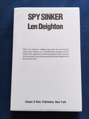 SPY SINKER - UNCORRECTED MANUSCRIPT FIRST AMERICAN EDITION BY LEN ...