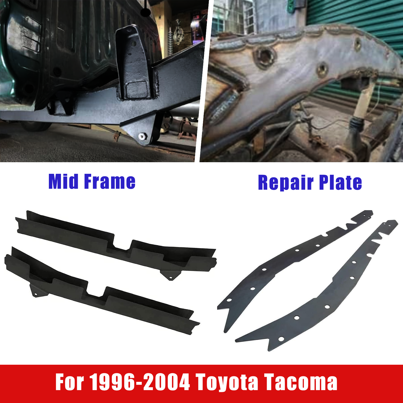 Mid Frame Rust Repair Kit + Frame Rust Repair Plate for 1996-2004 ...