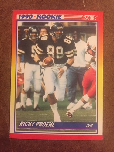 Ricky Proehl 654 Score 1990 NFL Football Trading Card | eBay