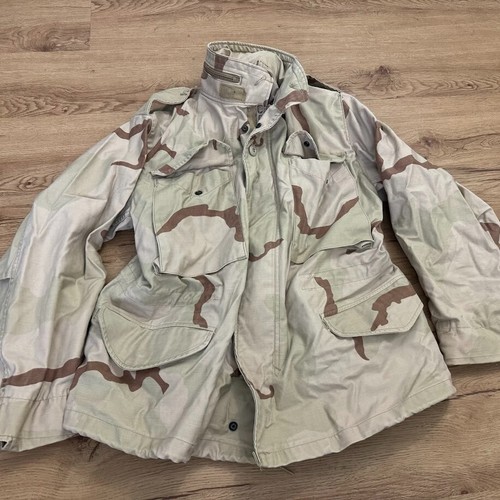 MILITARY USGI DESERT DCU CAMO FIELD JACKET COLD WEATHER COAT Small ...