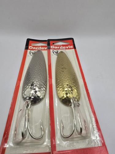 Lot of 2 New Dardevle 1oz Dardevle Daredevil Lures Nickle & Brass | eBay