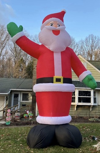 20 FOOT Tall JUMBO Christmas Inflatable Santa Claus Air Blown Outdoor ...
