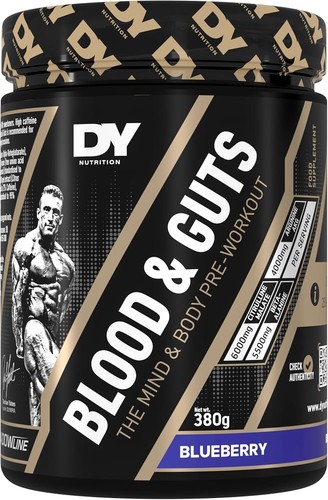 DY Nutrition - Blood and Guts Pre Workout Powder, 380g (Blueberry ...
