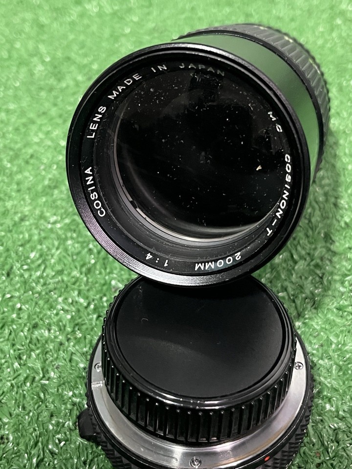 Pentax MV1 35mm SLR Film Camera with Lenses Flash & Bag Not Tested | eBay