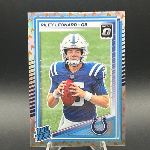 2025 Donruss Optic Football Riley Leonard Holo Fire Emoji 🔥 Rookie ...