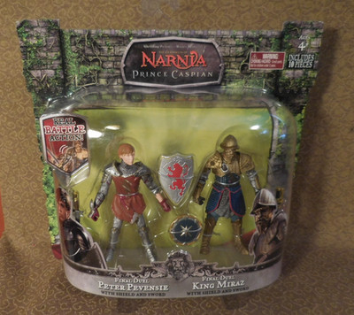 Chronicles of Narnia Prince Caspian PETER PEVENSIE & KING MIRAZ Figure ...