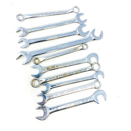 Snap-On, Williams Superrench SAE Open, Box End Wrench Set, 10 Pcs, Made ...