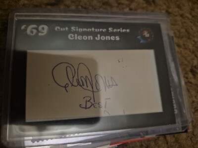 2019 Historic Autographs Historic Cut Signature Cleon Jones Autograph ...