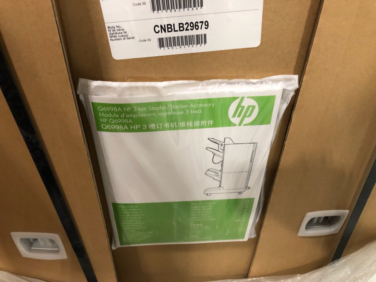 Q6998A HP Color LaserJet 3-Bin Stapler Stacker for CP6015 Printers *New ...