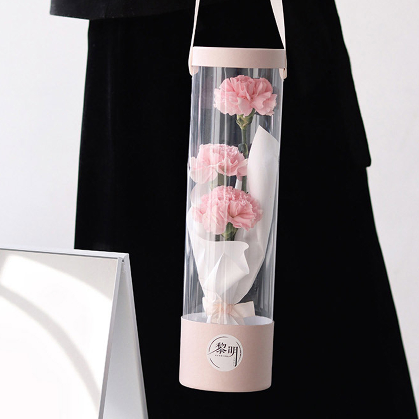 Bouquet Packaging Box Compact Transparent Handheld Clear Flower Box ...