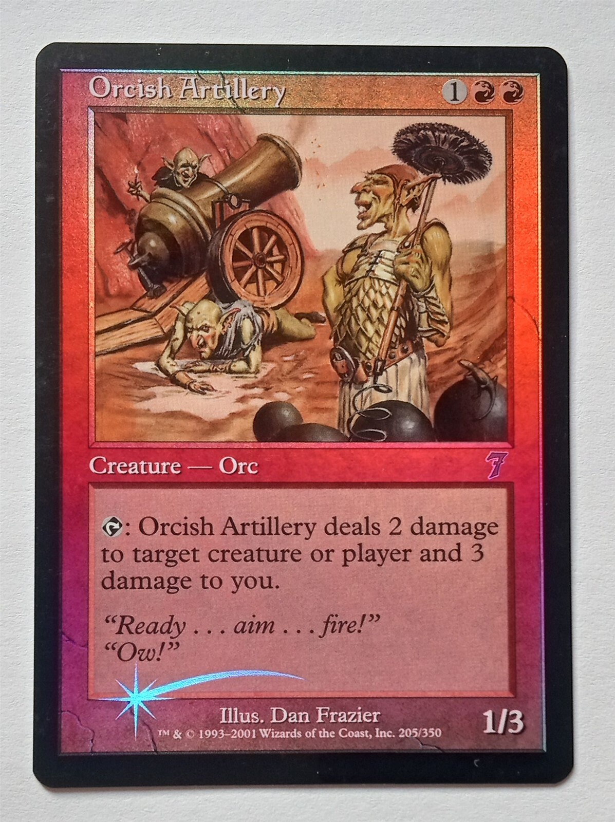 Magic MTG - Orcish Artillery (Foil) - 7th Seventh Edition - LP | eBay
