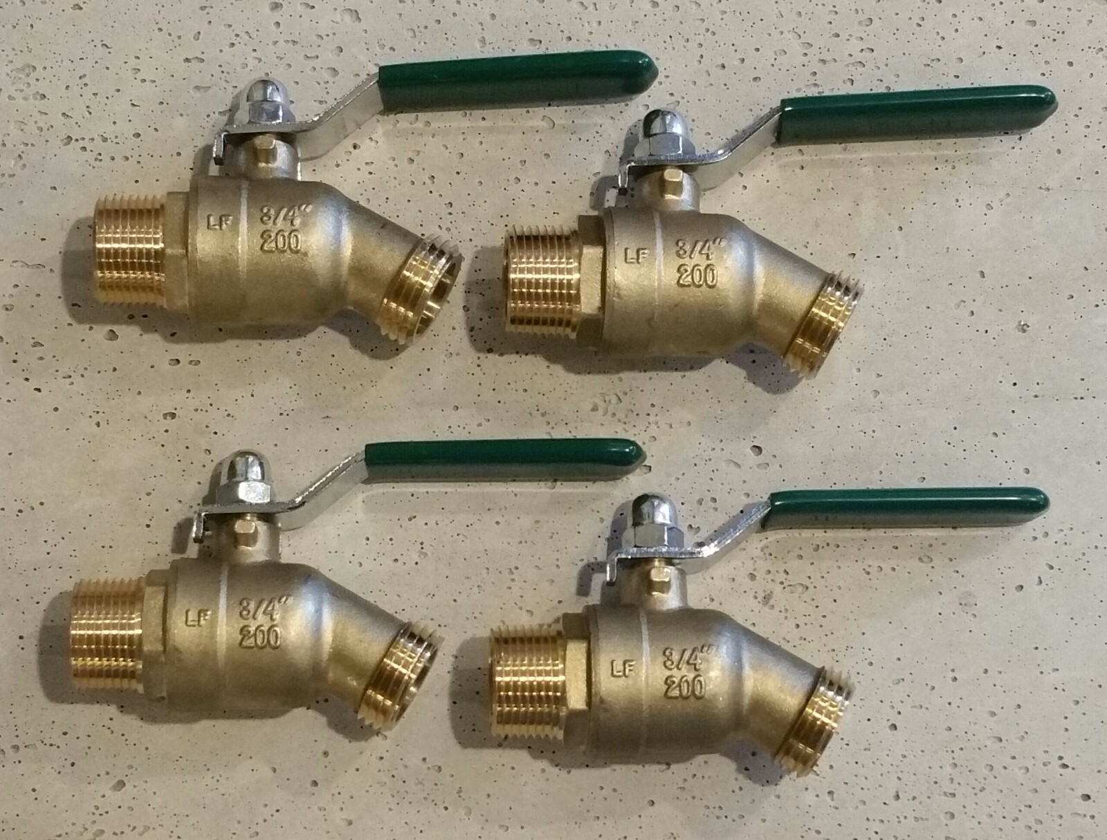 3/4 MIP Male Threaded Full Port Ball Valve Lever Handle Hose Bibb ...