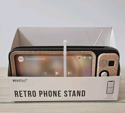 Vivitar Retro TV Phone Stand Holder Black | eBay