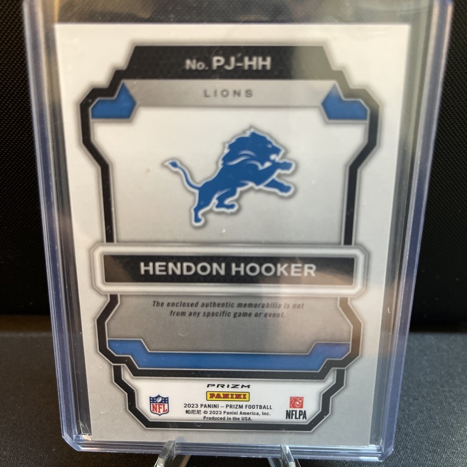 Hendon Hooker PJ-HH 2023 Prizm Green Pulsar Premier Jersey Patch Mem RC ...