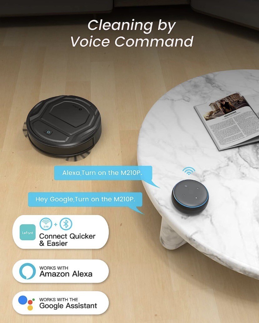 Lefant M210B Black Robotic Vacuum Cleaner for sale online | eBay