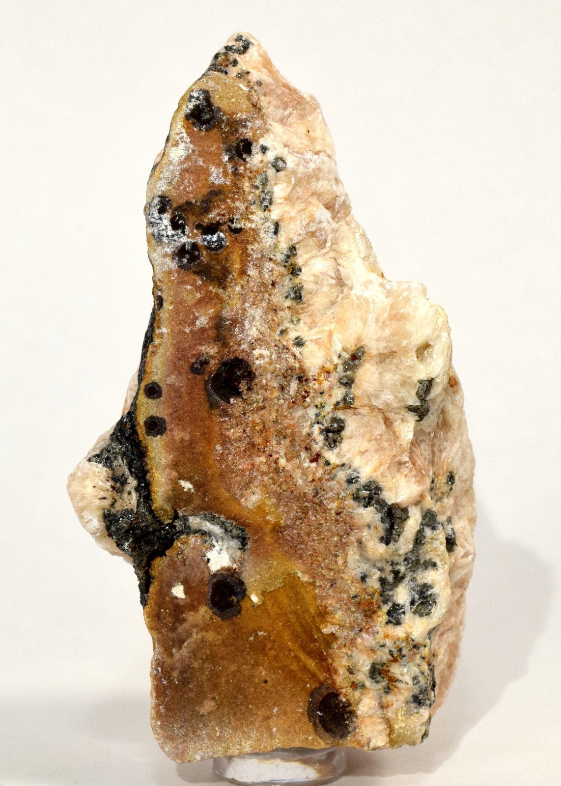 215g Orange Barite w/ Galena Geode Cluster Gemstone Crystal Mineral ...