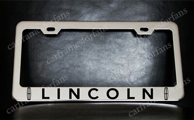 LINCOLN License Plate Frame - Premium Chrome Plated Metal | eBay