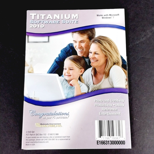 2010 Titanium Software Suite For Microsoft Windows 7 PC Treasures 2-DVD ...