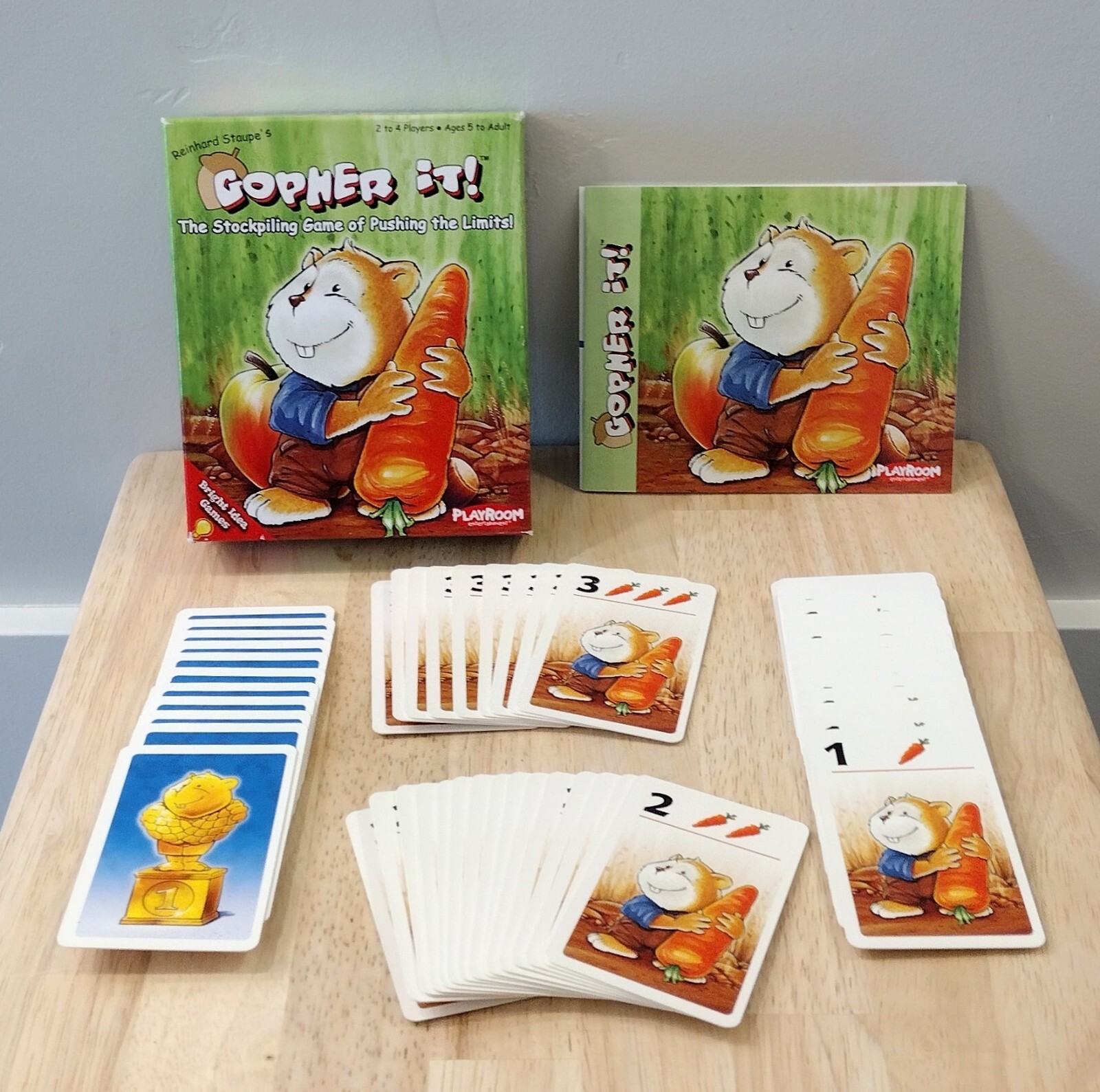 GOPHER IT! Card Game, Reinhard Staupe, Playroom Entertainment, Complete ...