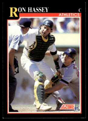 1991 Score #806 Ron Hassey Oakland Athletics | eBay