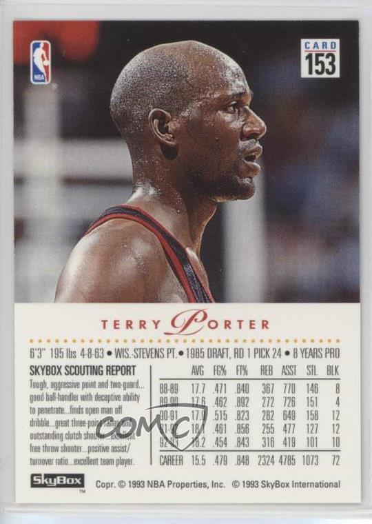 1993-94 Skybox Premium Terry Porter #153 | eBay
