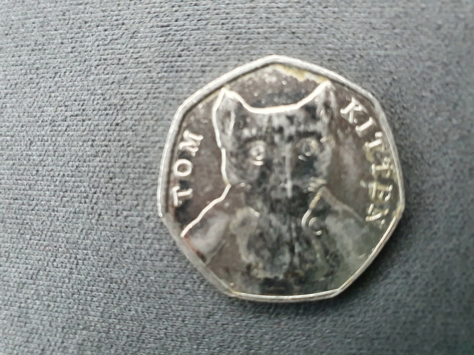 very rare used Tom Cat 50p coin, circulated #ListingsInLights | eBay UK