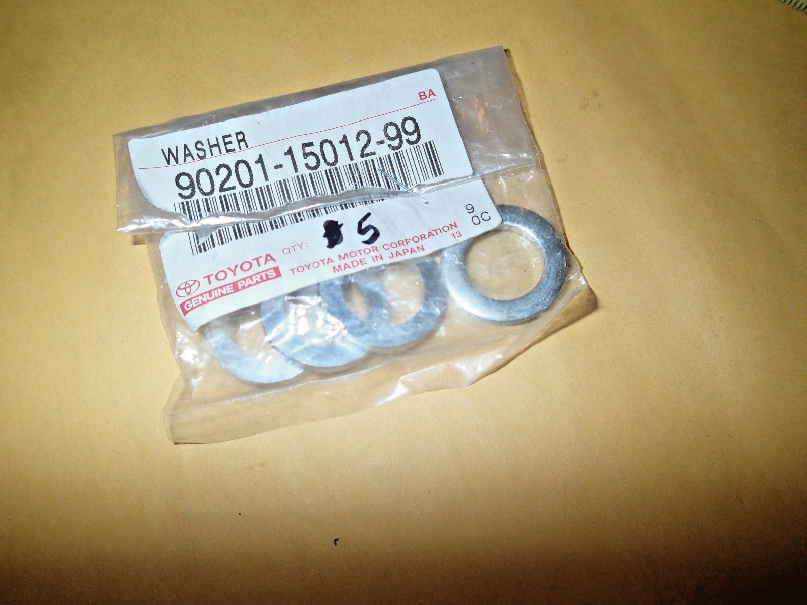 Genuine Washer Plate 90201-15012, OEM Bag of (5) | eBay