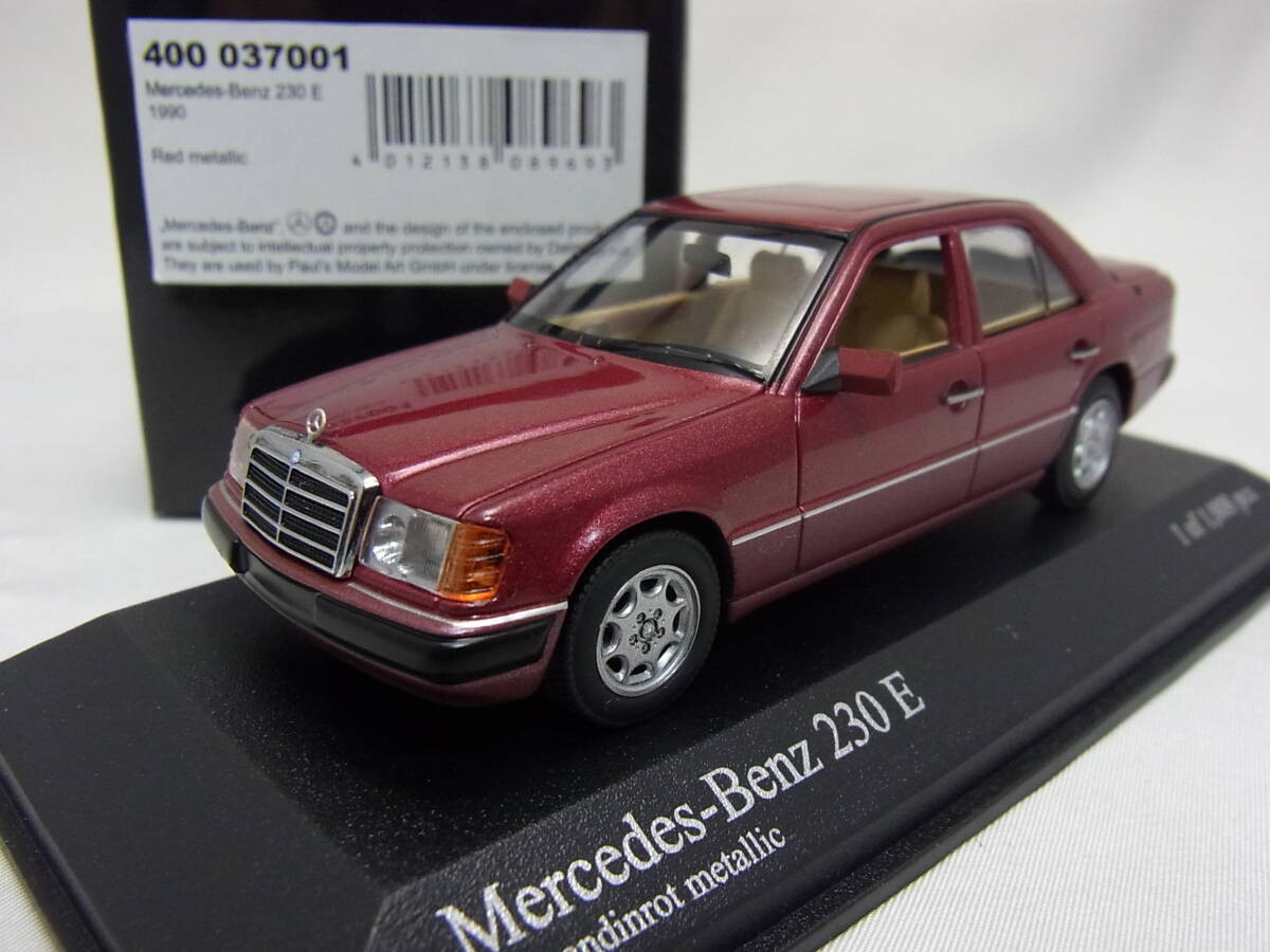 Rare Mercedes Benz 230E 1990 RED met. 1 43 W124 late model Mercedes ...