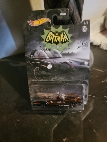 Hot Wheels DC Batman Classic TV Series Batmobile 2/5 Black, Red And ...