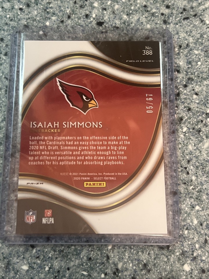 2020 Panini Select TMALL Field Level Dragon Scale Rookie #388 Isaiah ...