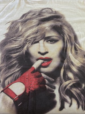 2012 Madonna Double Sided White The MDNA Tour Men’s Graphic Tour Tee L ...