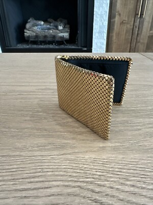 Mint Rare Whiting and Davis Gold Mesh Wallet - Bifold - USA Made | eBay