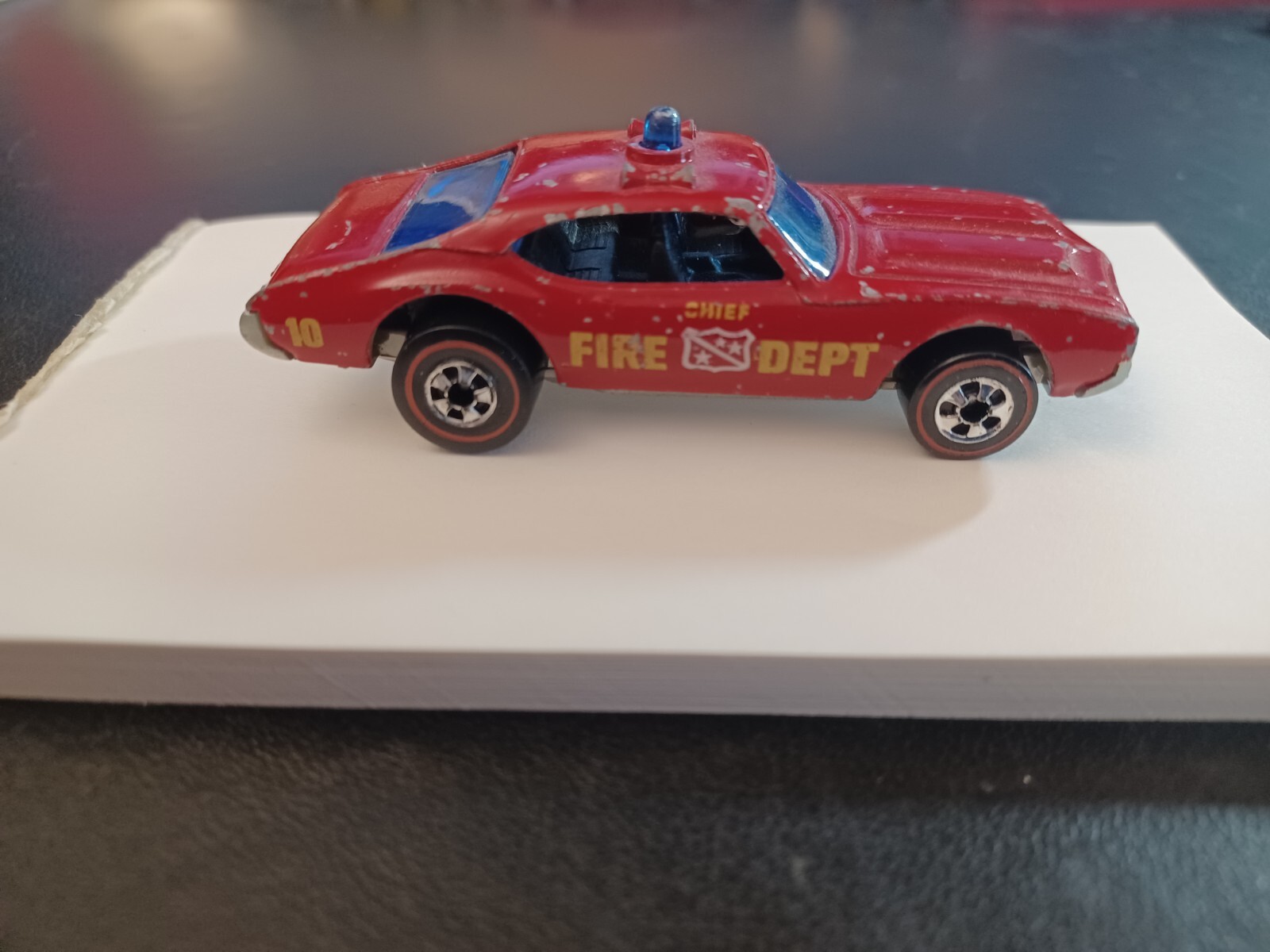 Hot Wheels Chief's Special 1969 442 Fire Dept. Red Cruiser Red Lines | eBay
